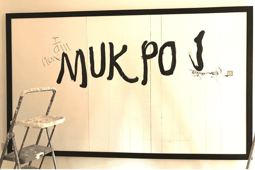 Conservation and Creation “I am here Mukpo" Calligraphy - Ocean